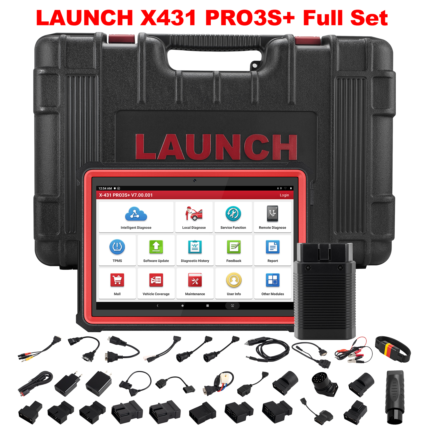 LAUNCH X431 PRO3S PLUS 10.1 Inch Full system Professional Diagnostic ...