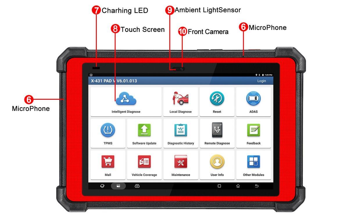 Launch X431 PAD V with SmartBox 3.0 Automotive Diagnostic Tool Support ...