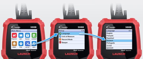 LAUNCH Creader 3008 Professional OBD2 Scanner Enhanced OBDII EOBD ...