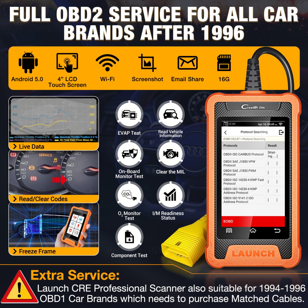 LAUNCH X431 Creader Elite For Audi Professional Full System Diagnostic ... LAUNCH X431 Creader Elite For Audi Professional Full System Diagnostic ...