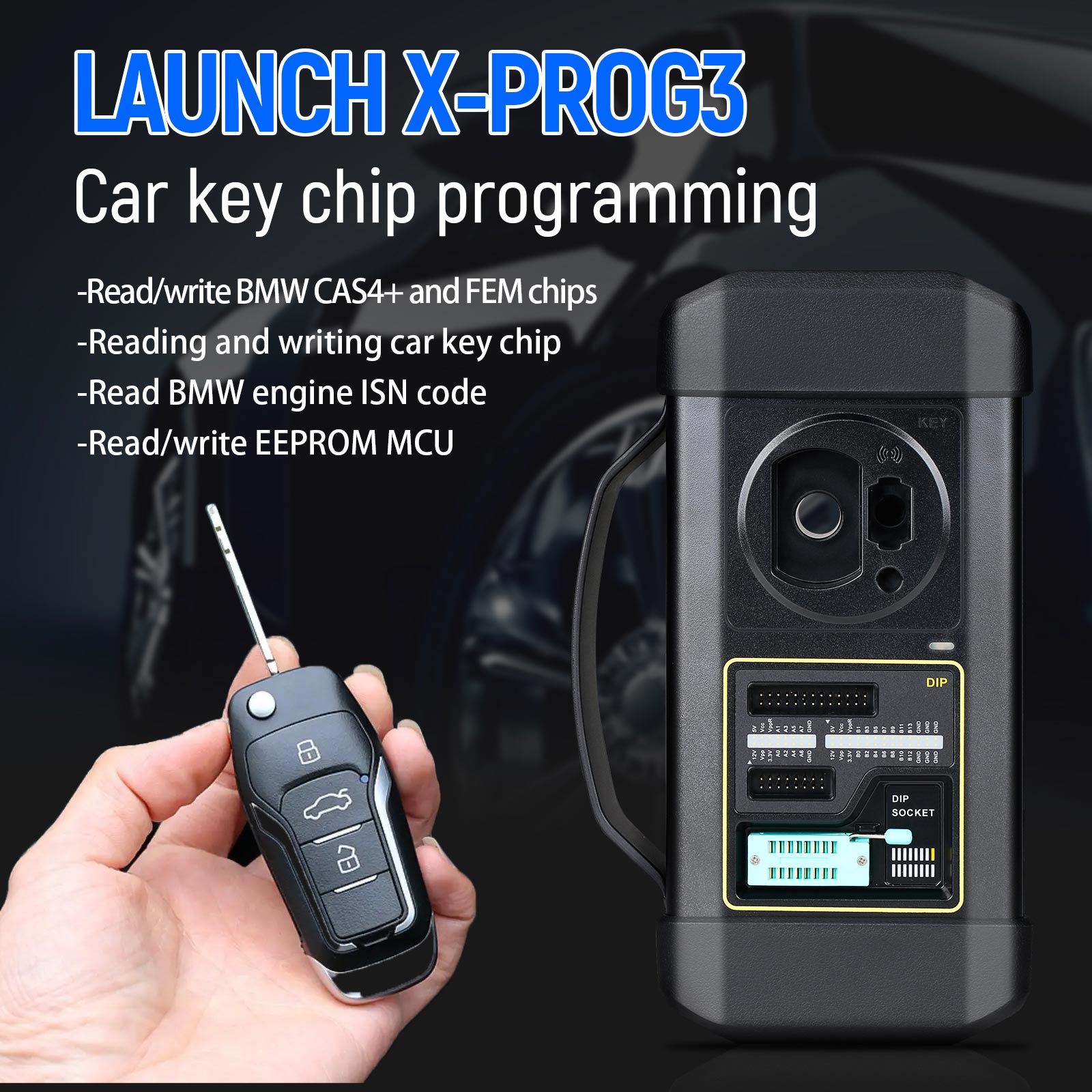 Launch GIII X-Prog 3 Advanced Immobilizer & Key Programmer Plus MCU3 ...