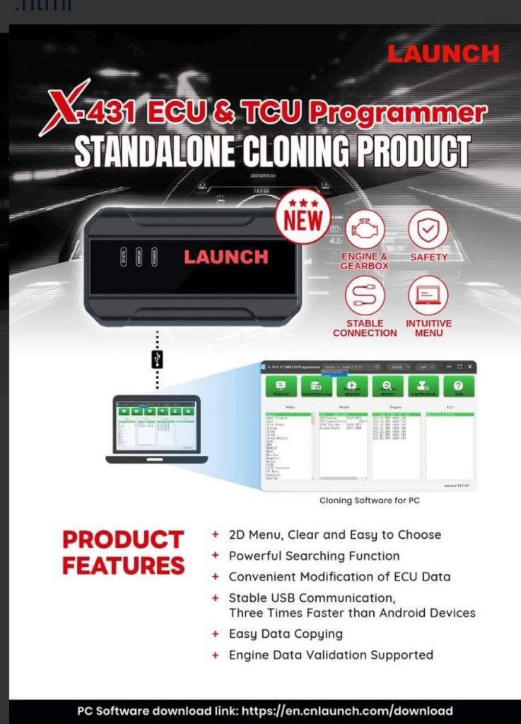 2023 Launch X-431 ECU & TCU Programmer Standalone Cloning Device for ECU Data Reading/Writing ...