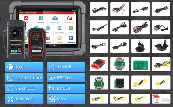 2023 Launch X431 IMMO Plus Key Programmer 3-in-1 IMMO Clone Diagnostics ...