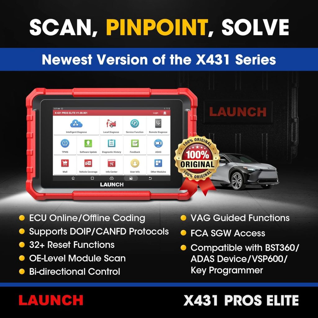 Launch X431 PROS Elite Car Diagnostic Tool for Full System ...
