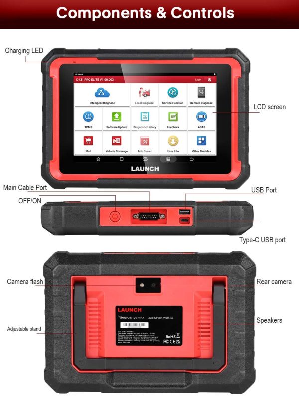 2023 New Launch X431 PRO ELITE Auto Full System Car Diagnostic Tools ...