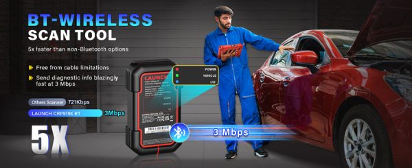 LAUNCH X431 CRP919X BT OBD2 Scanner Automotive Diagnostic Tools Car ...