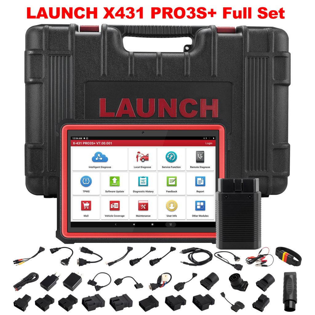 LAUNCH X431 Pro3s Plus 10.1″ OBD2 Diagnostic Scanner ECU Coding and GIII X-PROG 3 Vehicle ...
