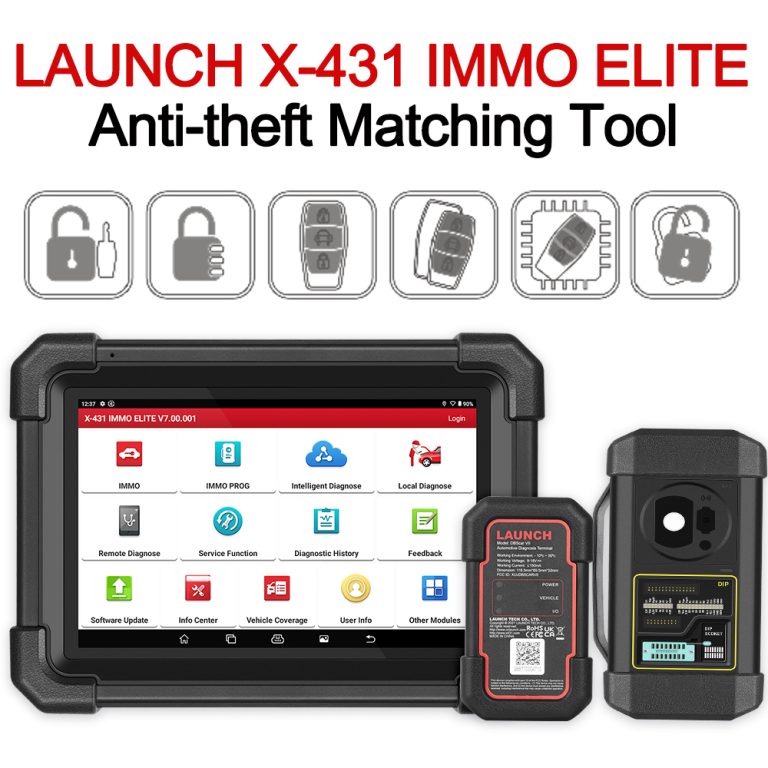 LAUNCH X431 IMMO Elite Car Key Programming Tools OBD OBD2 Full System ...