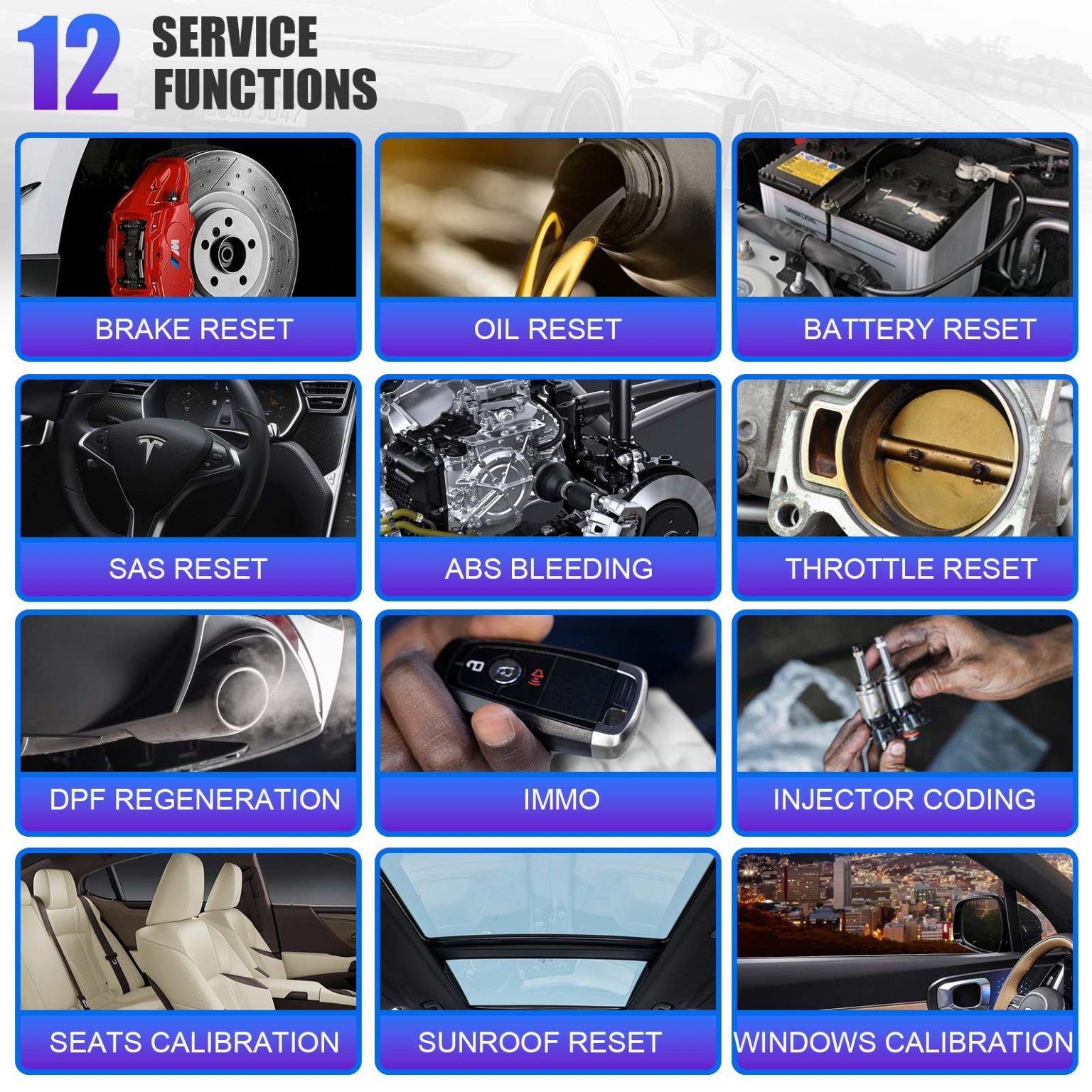 LAUNCH Creader TPMS 5011 V2 TPMS Activation and Diagnostic Tool WIFI Upgrade 12 Reset Functions ...