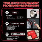 2024 Launch i-TPMS Handheld TPMS Service Tool Can be Binded with X-431 ...