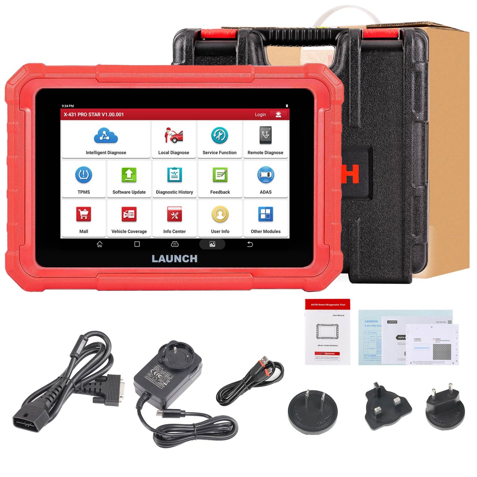 Original LAUNCH X431 Pros Star Elite X-431 Pro Ecu Coding Obd2 Auto ...